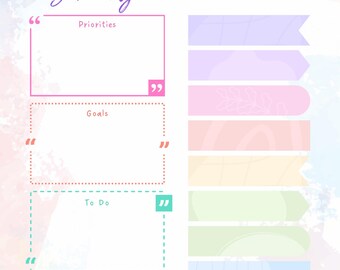All in One Printable Planner - Etsy Canada