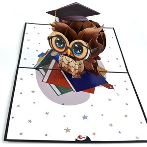 Wise Little Owl Pop up Graduation Card for Students, Newly Grad - Etsy