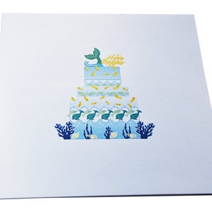 Under the Ocean Theme Cake Pop up Card, Marine Pop up Card, Pop up Card ...