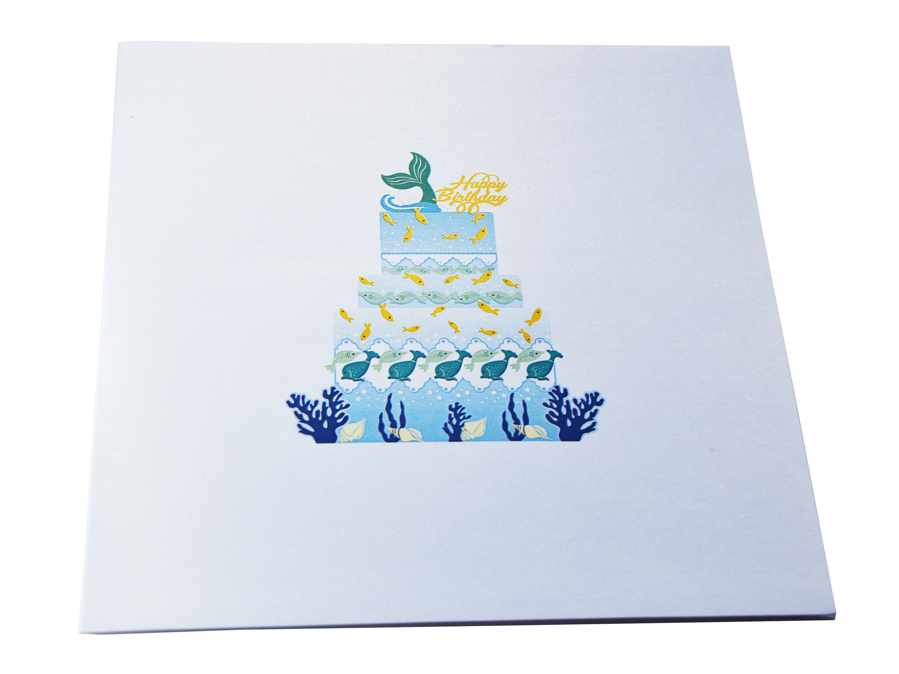 Under the Ocean Theme Cake Pop up Card Marine Pop up Card - Etsy