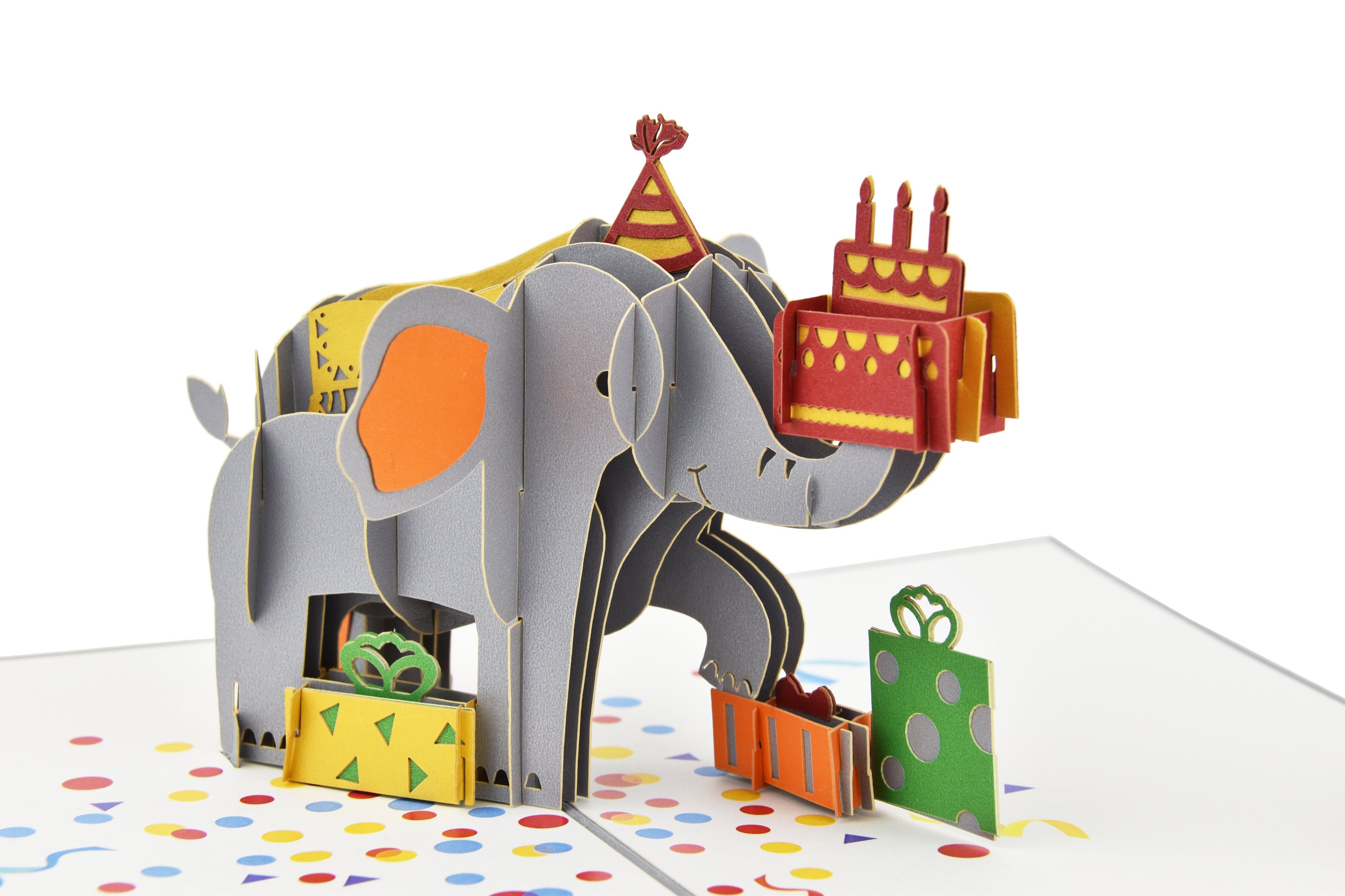 Elephant Pop up Card Kid Birthday Card Party Celebration - Etsy