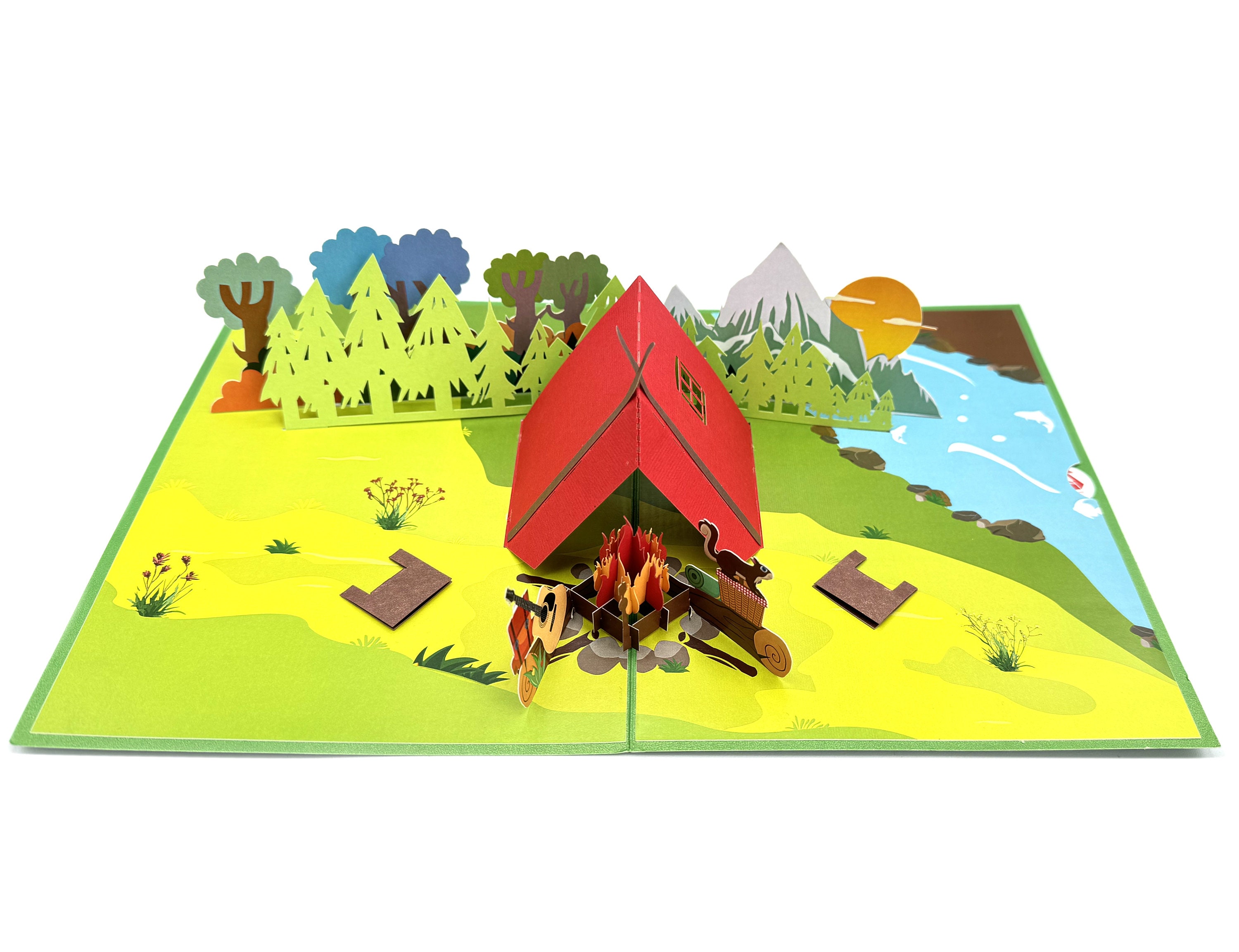 Camping Adventure Pop-up Card - Perfect for Father's Day, Birthdays ...