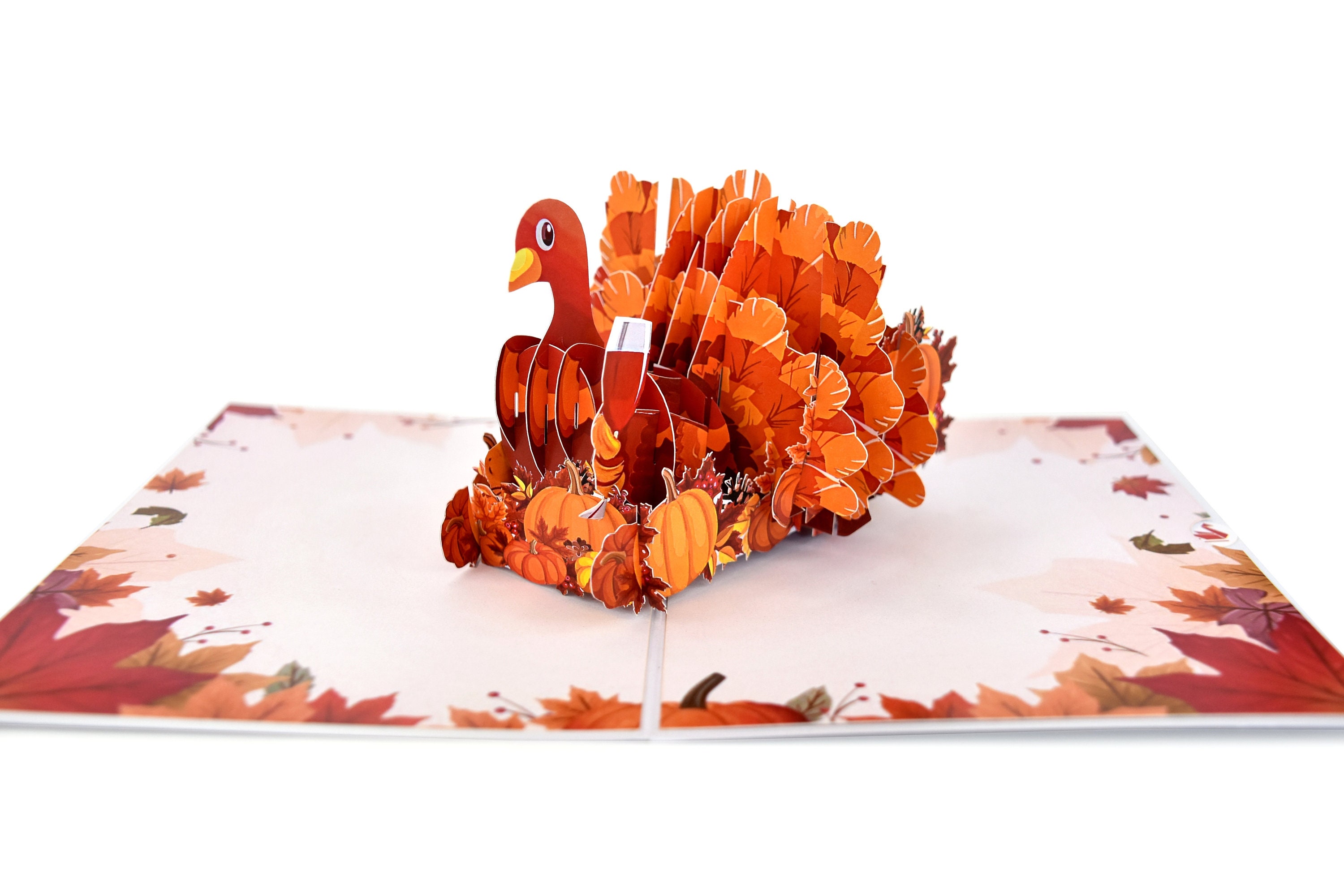 Happy Thanksgiving Turkey Pop up Greeting Card - Etsy