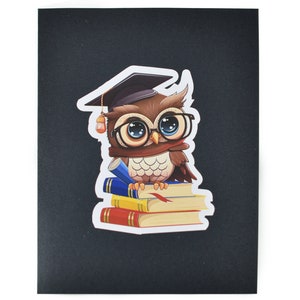 Wise Little Owl Pop up Graduation Card for Students, Newly Grad - Etsy