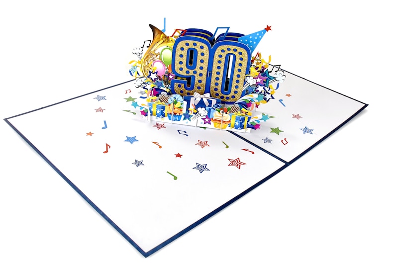 90th Birthday Pop up Card for Men Father Grandfather Friend - Etsy