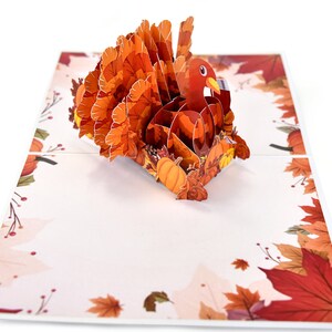 Happy Thanksgiving Turkey Pop up Greeting Card - Etsy