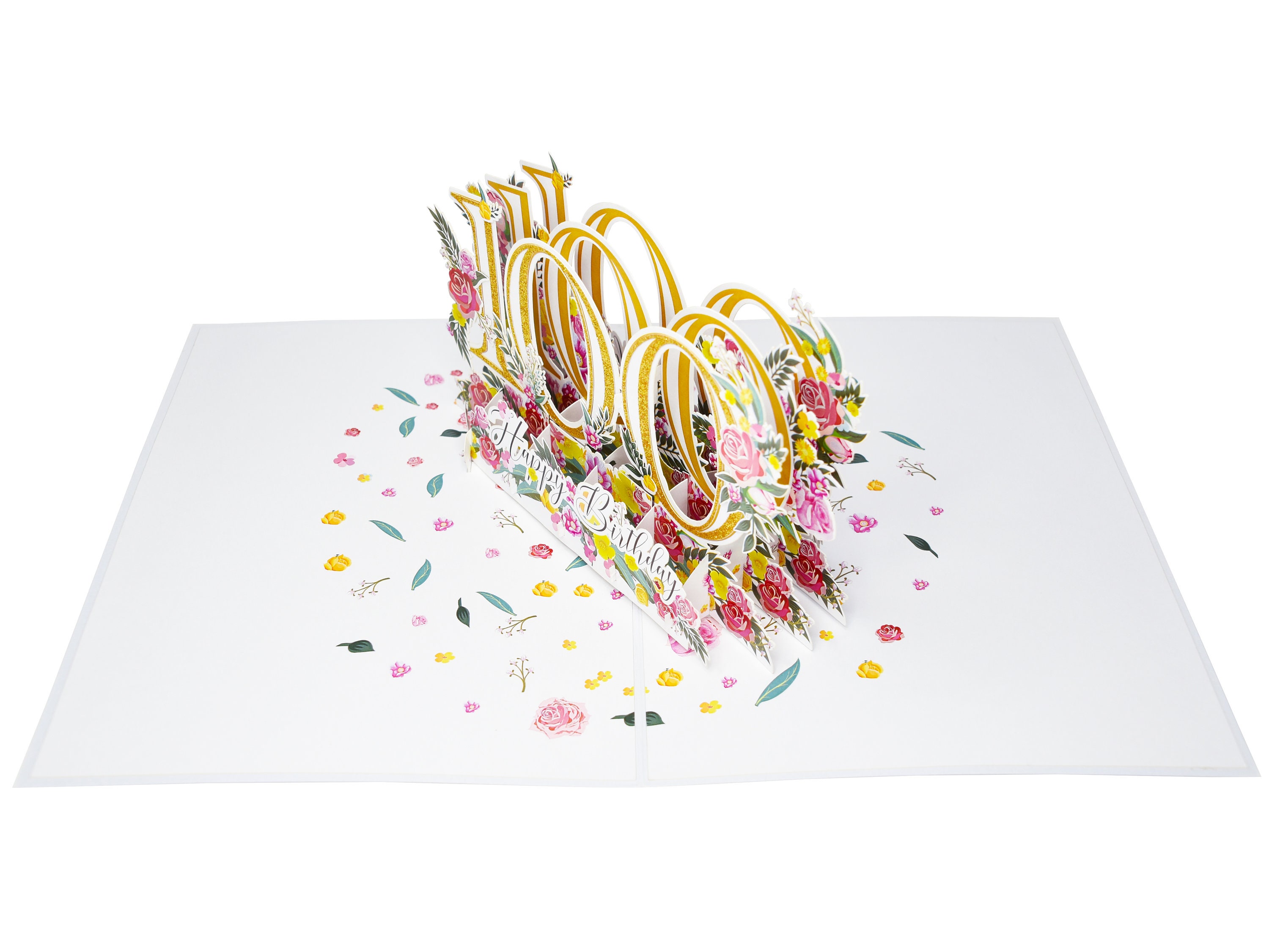 Happy 100th Birthday Pop up 3D Greeting Card - Etsy