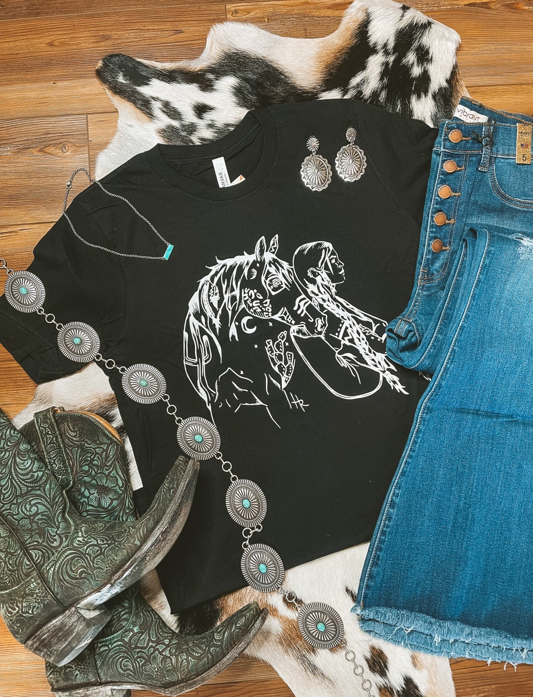 Cinched up Designs Untamed Cowgirl Western Shirt, Horse Shirt, Cowgirl ...