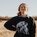 Cinched up Designs Untamed Cowgirl Crewneck Western Sweatshirt, Horse ...