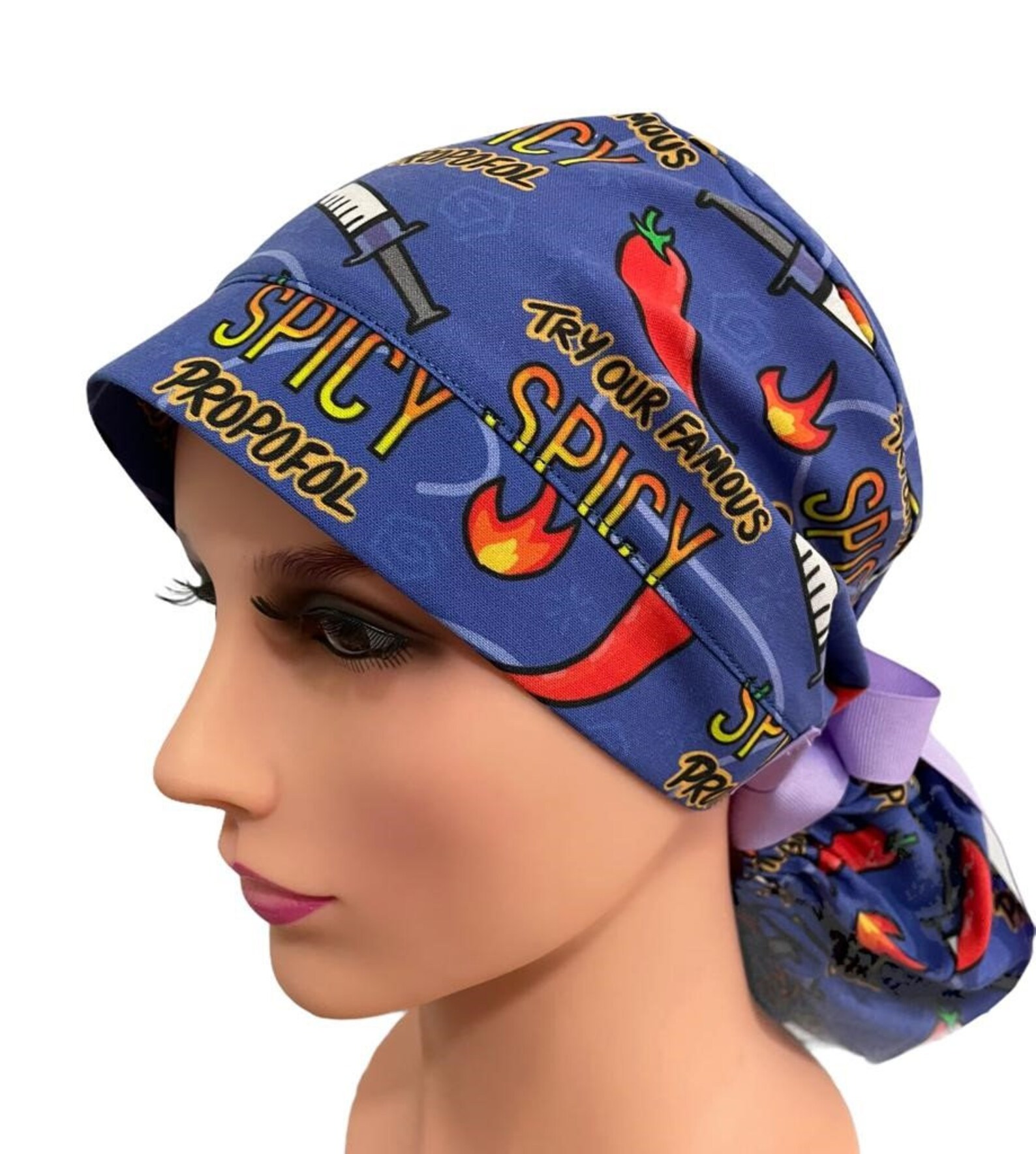 Anesthesia Scrub Hat Anesthesia Ponytail Hat Anesthesia | Etsy