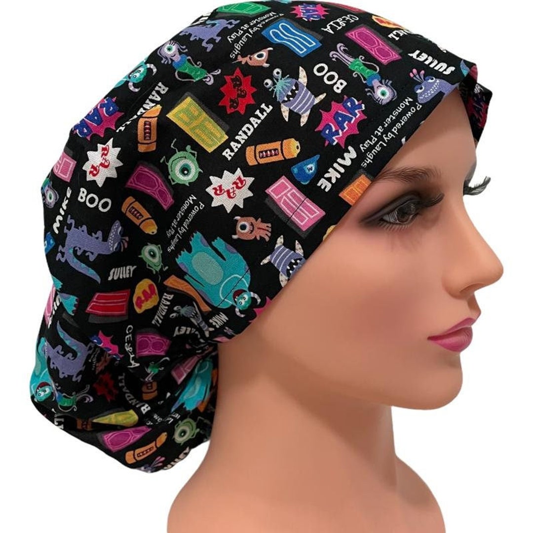 Monsters Inc Jack and Sally Halloween Surgical Scrub Cap for - Etsy