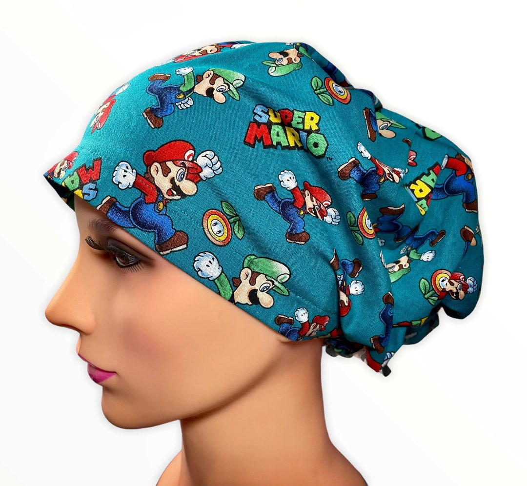 Mario Scrub Hat Mario Scrub Cap Super Mario Scrub Hat Mario - Etsy