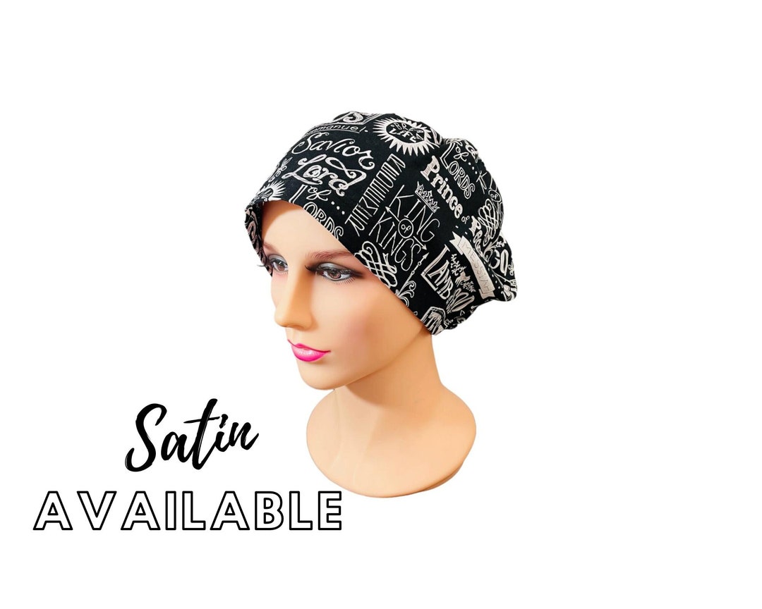 Faith, Biblical Words, Religious, Scrub Cap With Optional Satin Lining ...