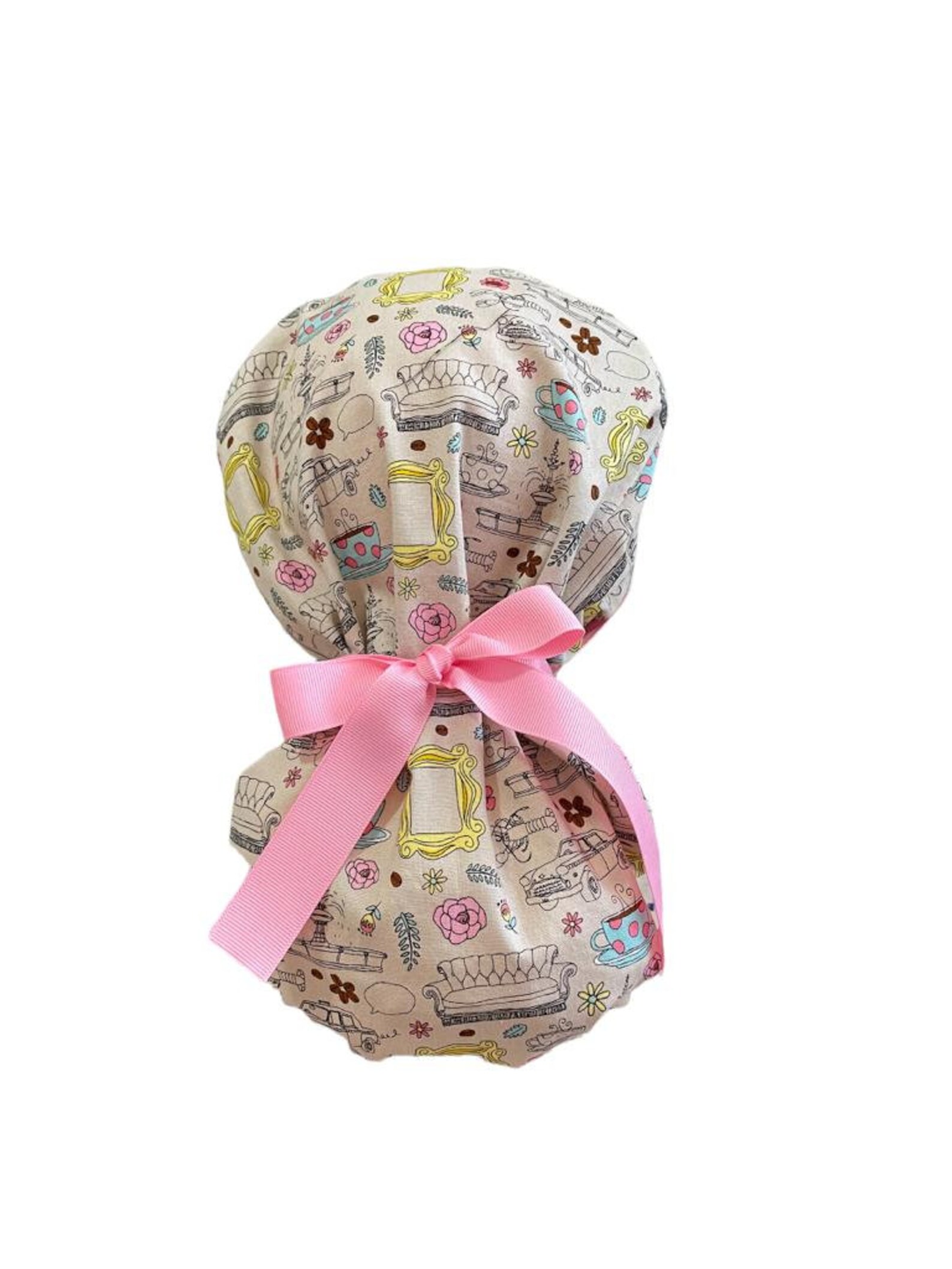 Friends Scrub Hats, Friends Ponytail Scrub Hats, Friends Bouffant Hats ...