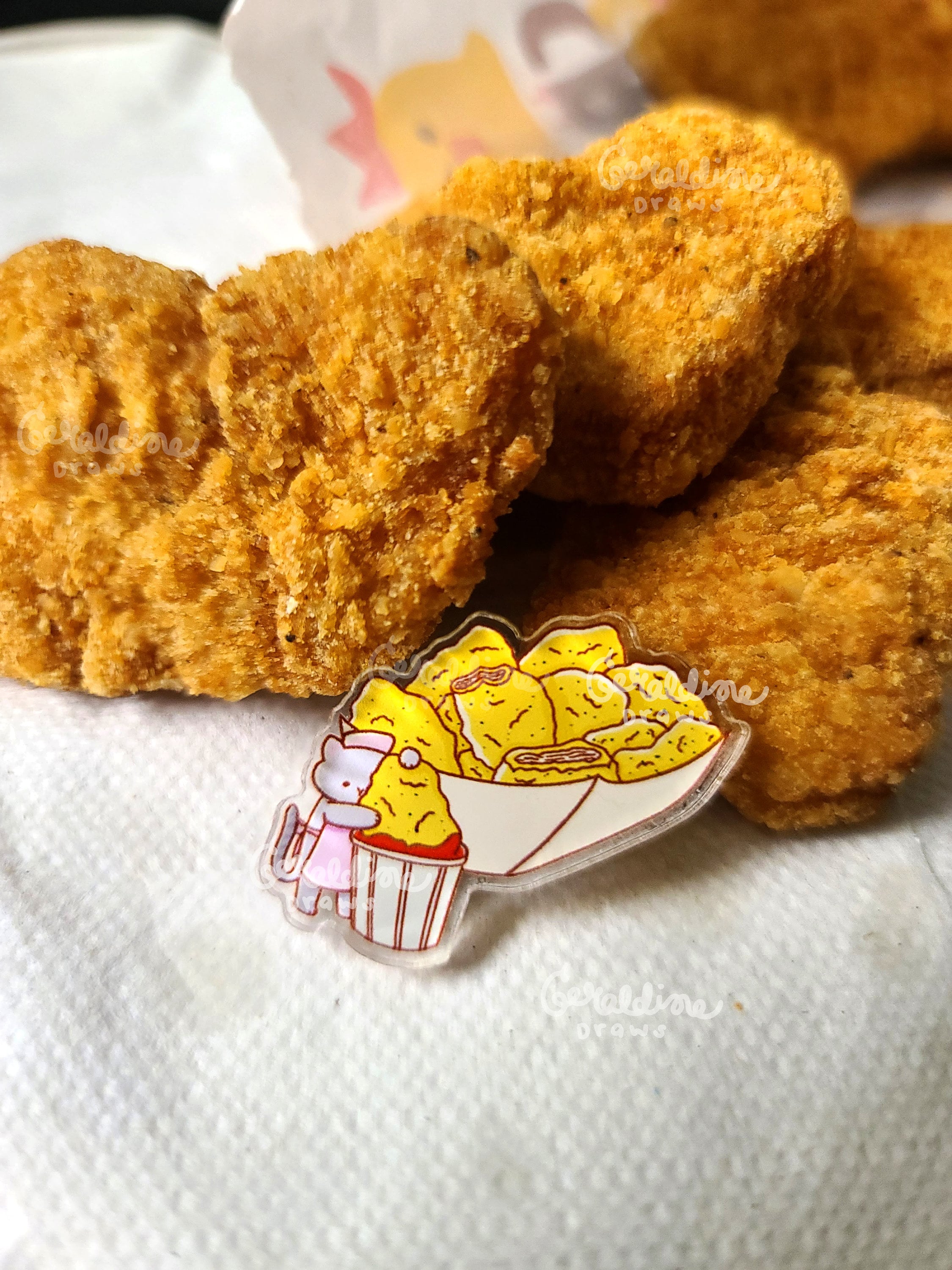 Cute Chicken Nuggets Enamel Pin Chicken Nugget Lovers Gift - Etsy