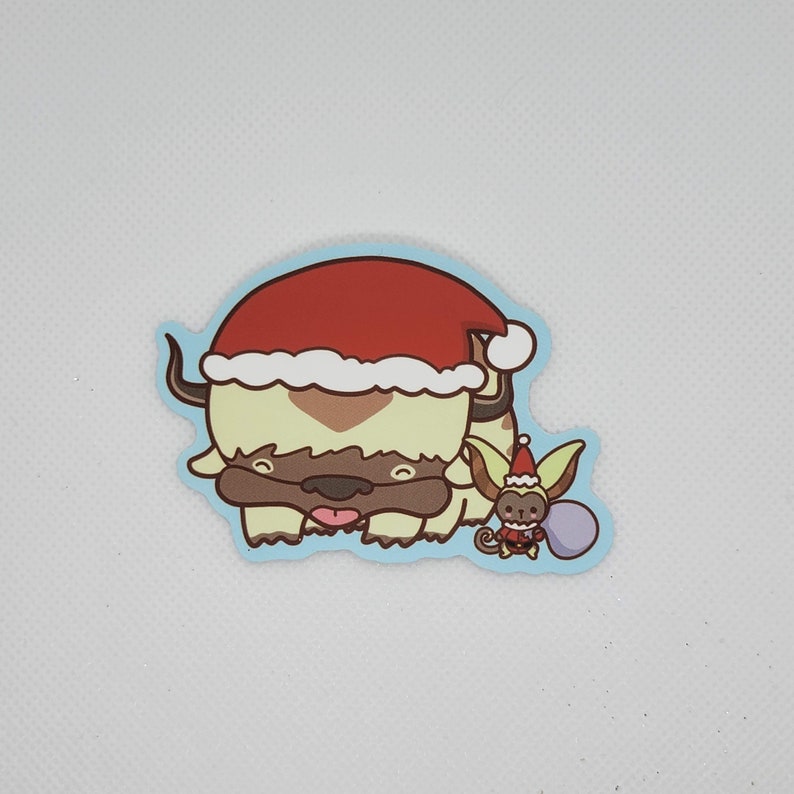 Appa and Momo Christmas 3 Matte Vinyl Sticker Nerdy - Etsy