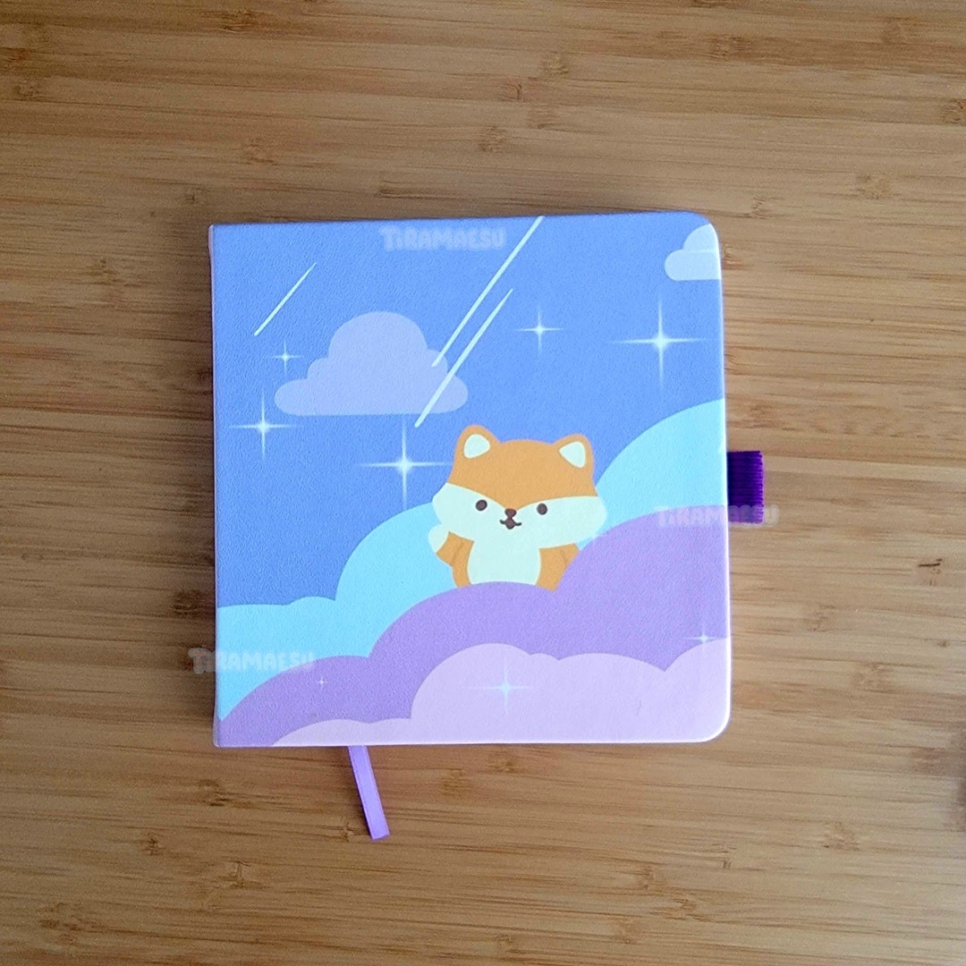 Fox in Dreamy Clouds Square Journal Square Blank Paper Notebook With ...