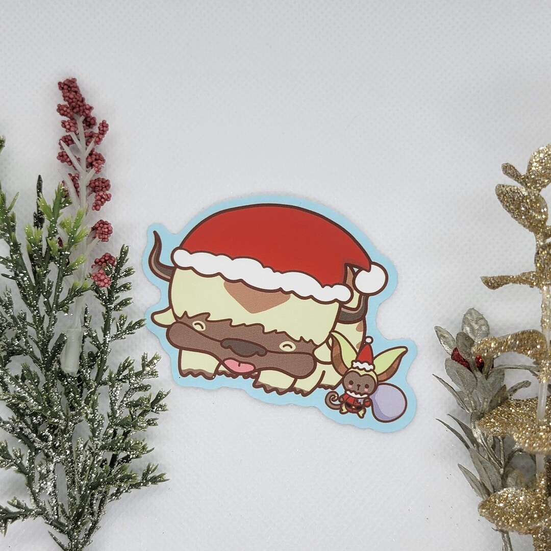 Appa and Momo Christmas 3 Matte Vinyl Sticker Nerdy - Etsy