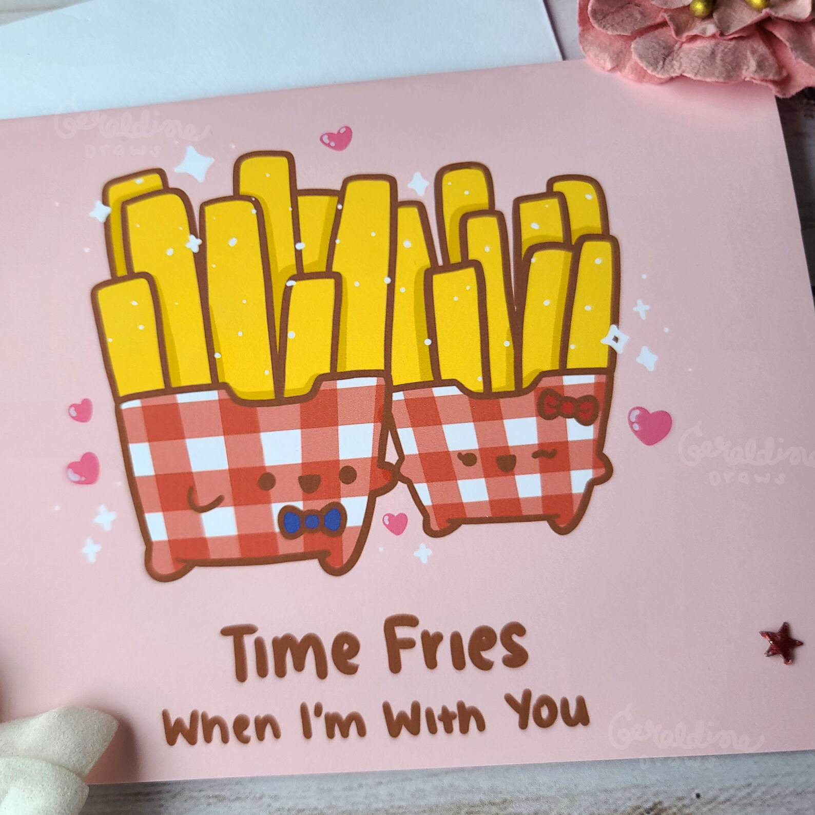 Time Fries When I'm With You Greeting Card Cute A2 - Etsy