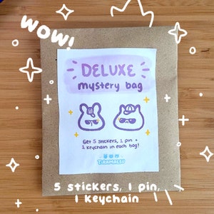 Mystery Bags Mystery Sticker Pack 5 Random Stickers and Deluxe Mystery ...