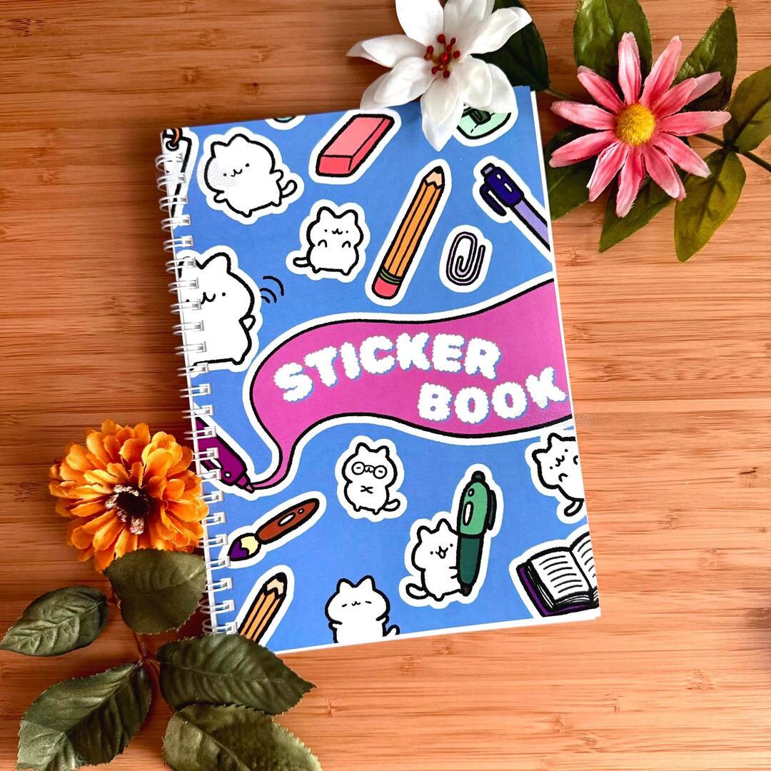 Kawaii Sticker Storage Book | Cute Sticker Release Book for Sticker ...