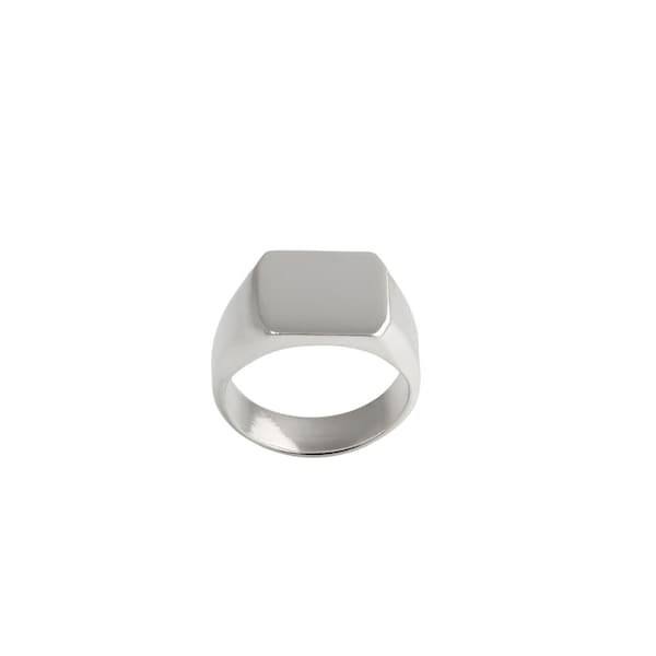 Silver Signet Ring - Etsy