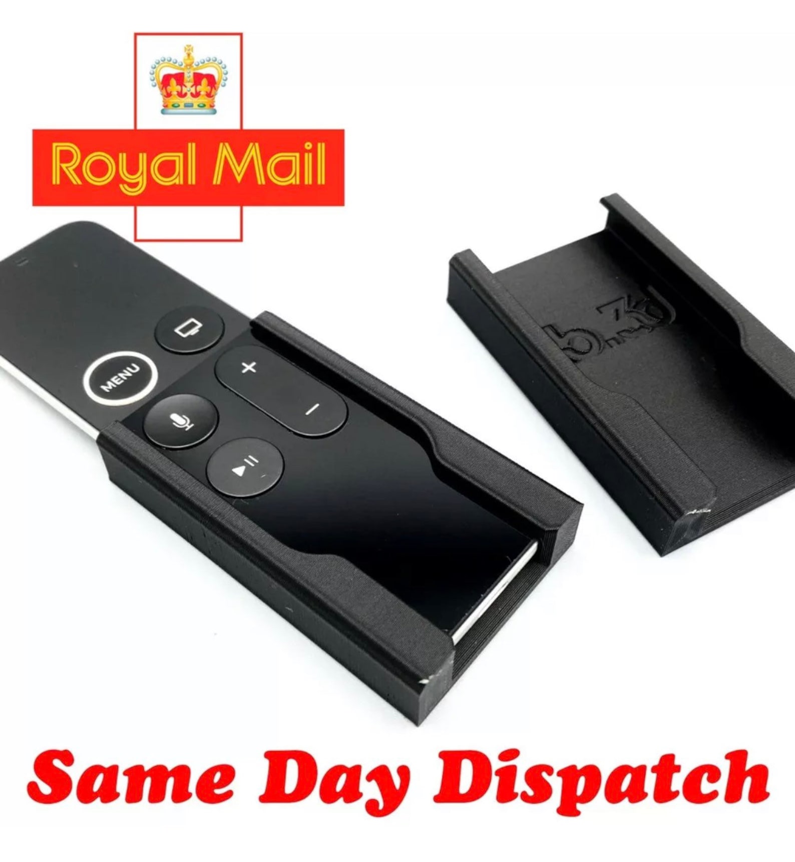 Apple TV Remote Holder Dock Wall Mount. No Tools Needed. for 4K and HD ...