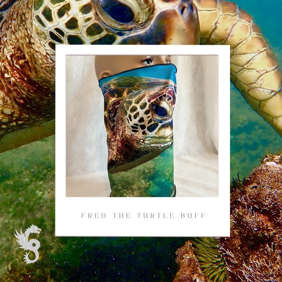 Fred the Turtle Buff/headband, Headband, Neck Scarf, Tube Scarf, Head ...