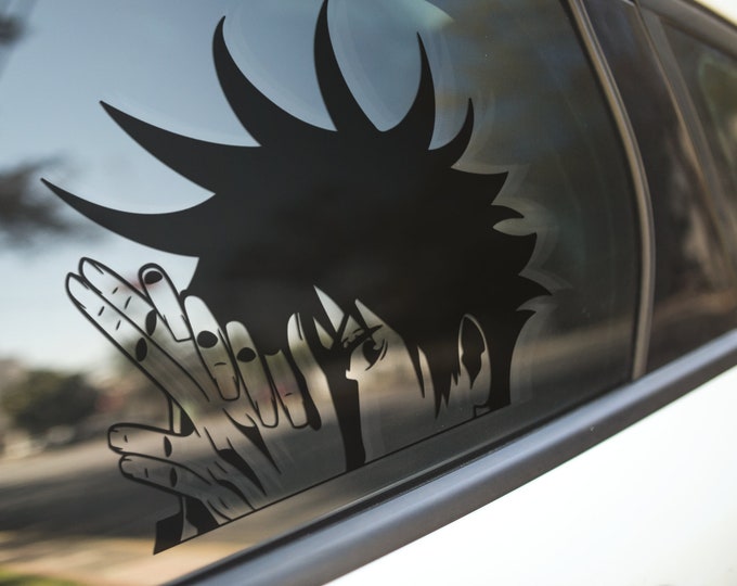 Anime Car Decal | Anime Sorcerer Decal | JJK Vinyl Decal - Etsy