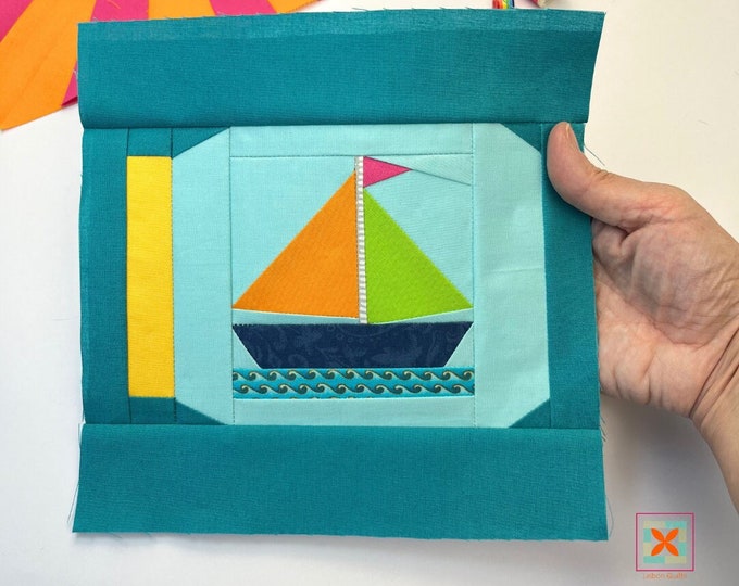 Compass Rose Quilt Block Pattern; PDF Instant Download; Foundation ...