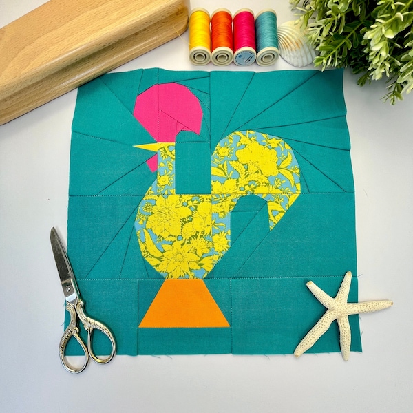 Rooster Quilt Pattern - Etsy