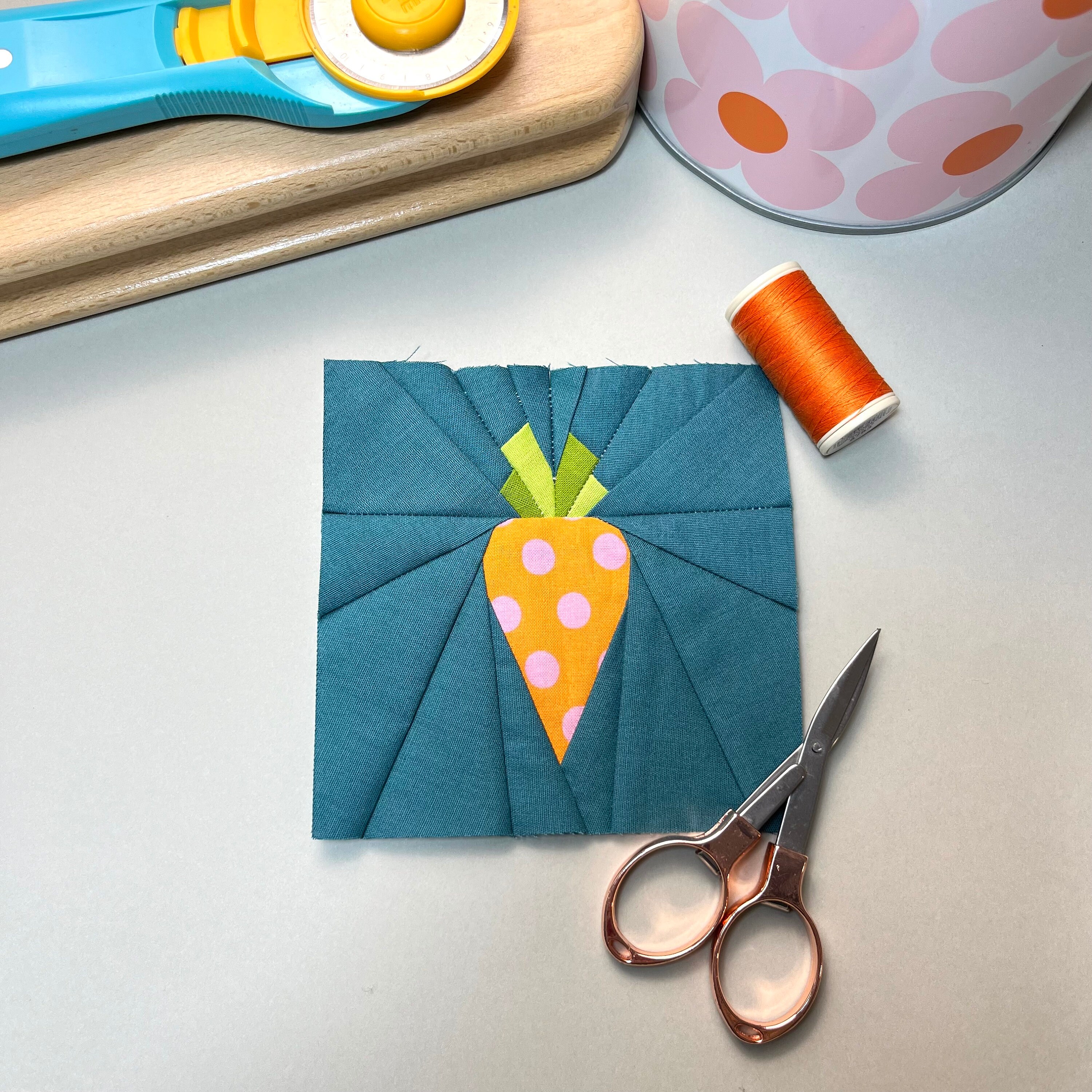 Carrot Quilt Pattern Block; PDF Instant Download; Easter Carrot Pattern ...