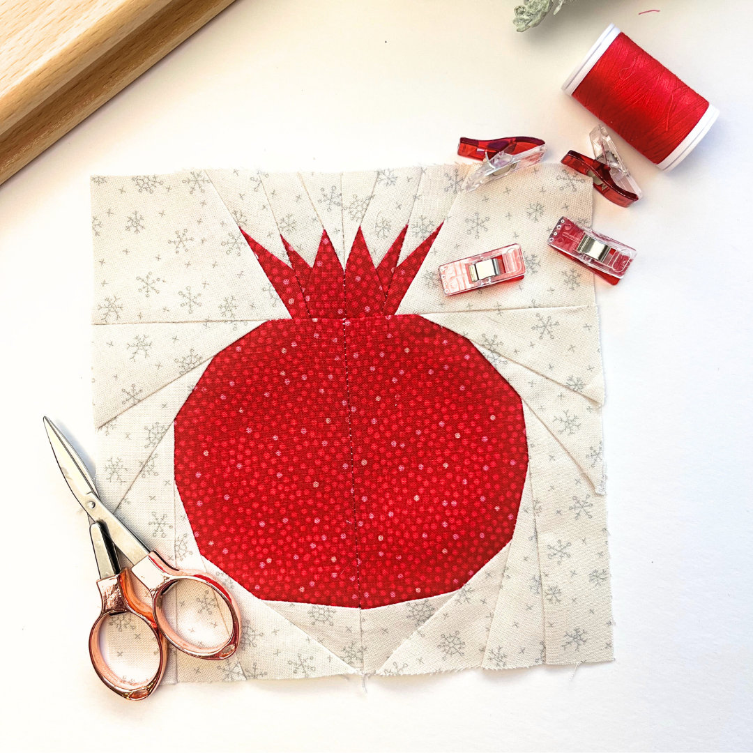 Pomegranate Quilt Block Pattern;pdf Instant Download; Granada Paper ...