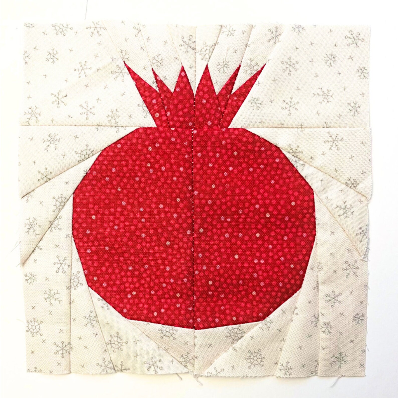 Pomegranate Quilt Block Pattern;pdf Instant Download; Granada Paper ...