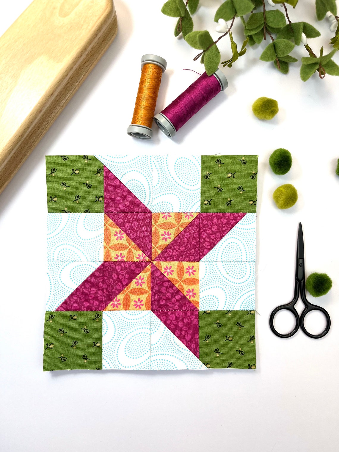 Clay's Choice Quilt Block Pattern; PDF Instant Download; Foundation ...