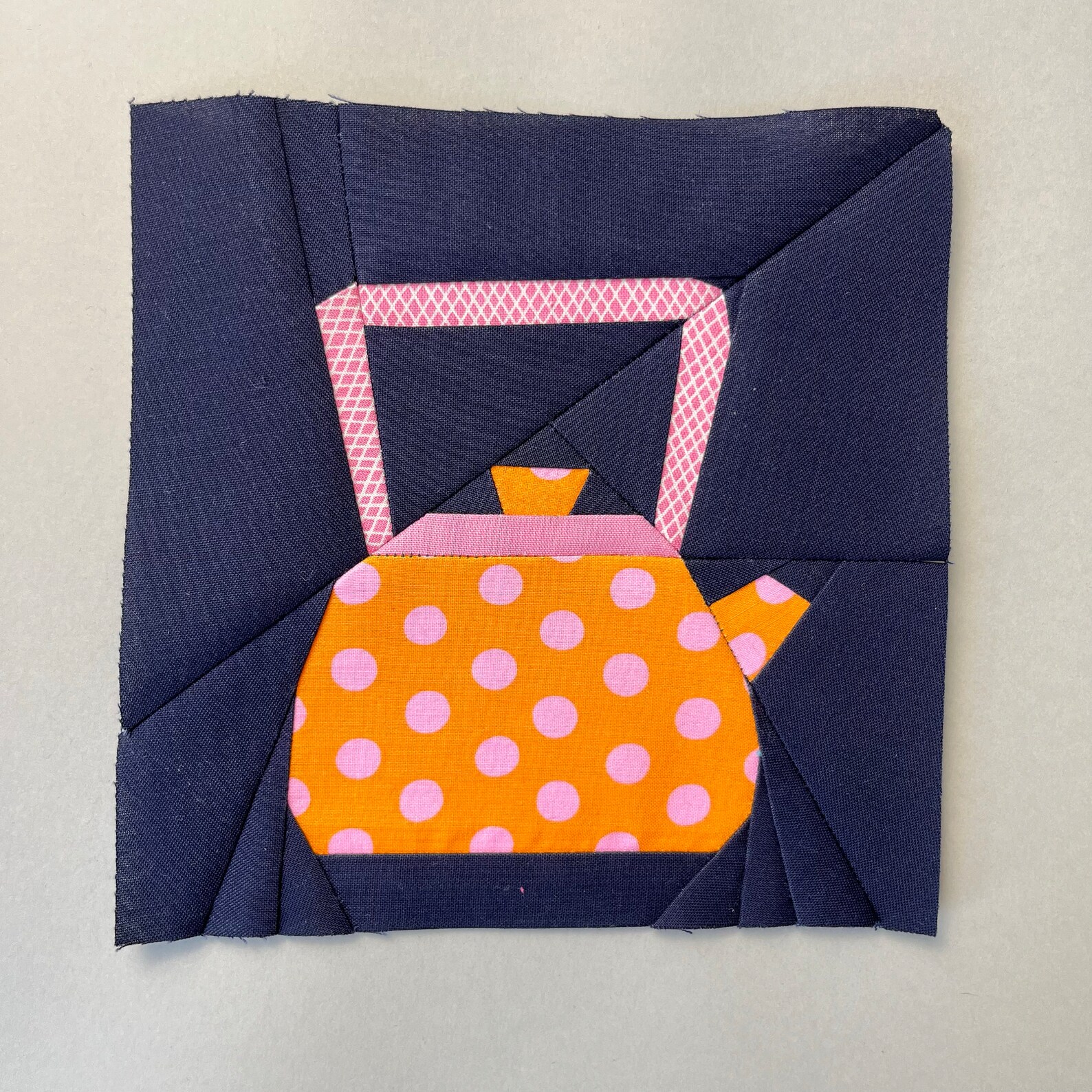 Tea Kettle Quilt Block Pattern; PDF Instant Download; Foundation Pieced ...