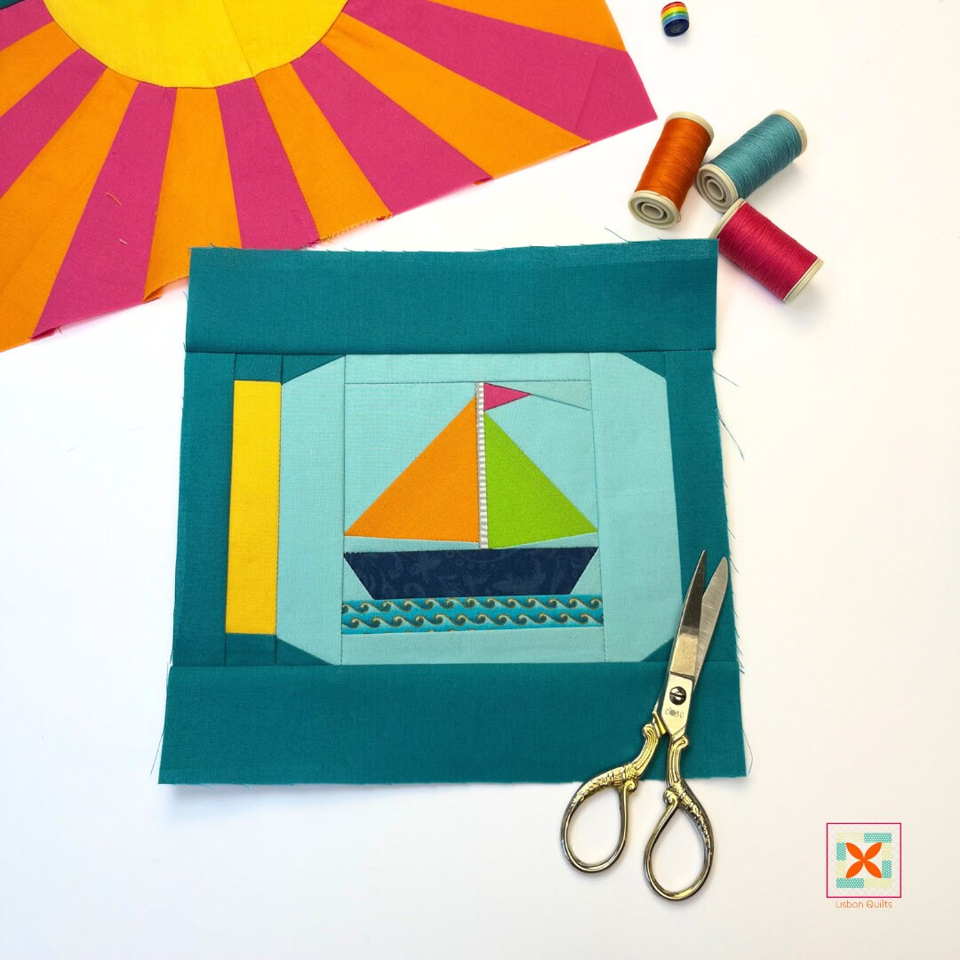 Jam Boat Quilt Block Pattern; PDF Instant Download; Foundation Pieced ...