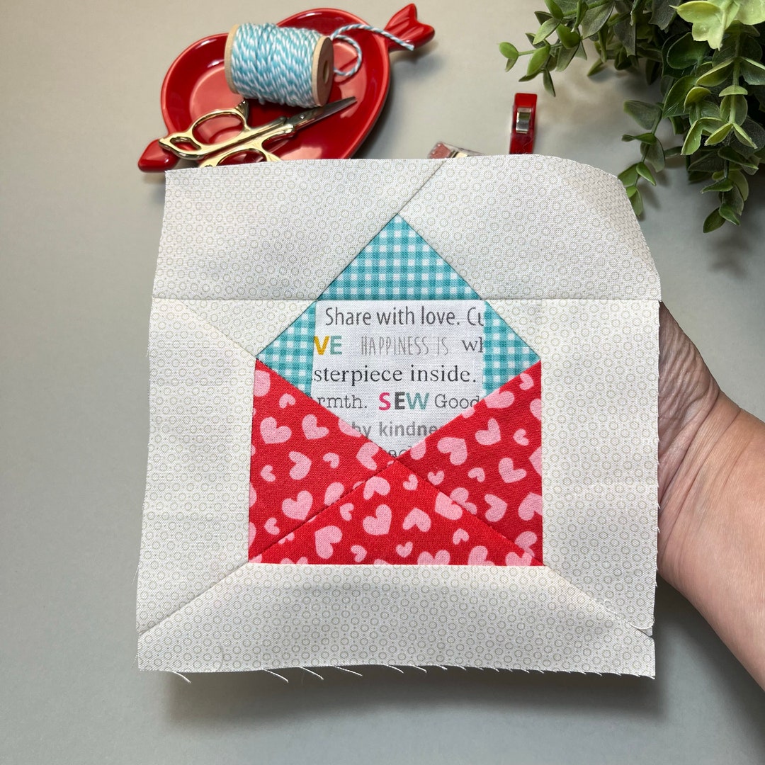 Love Letter Quilt Block Pattern PDF Instant Download Foundation Pieced ...