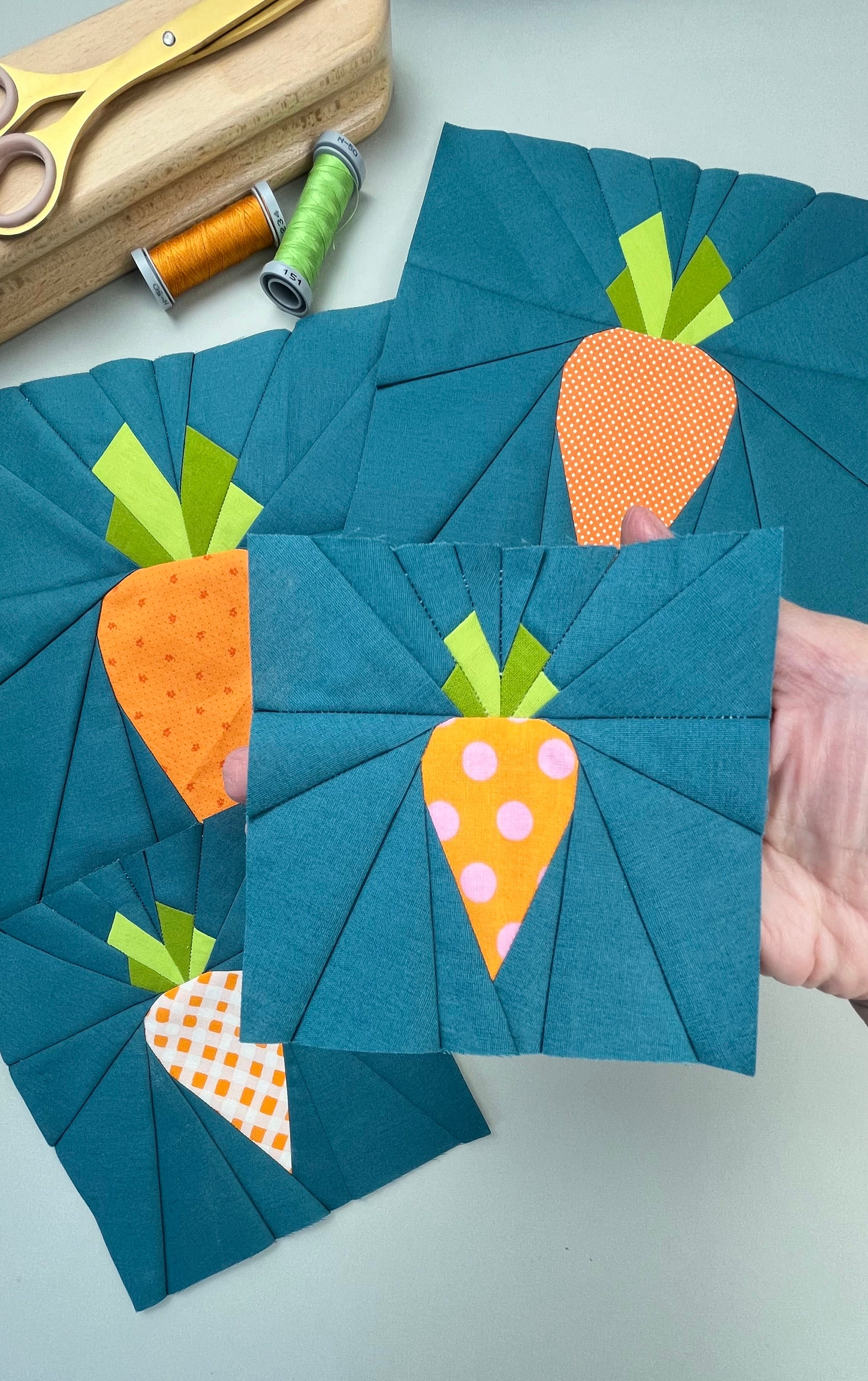 Carrot Quilt Pattern Block PDF Instant Download Easter Carrot Pattern ...