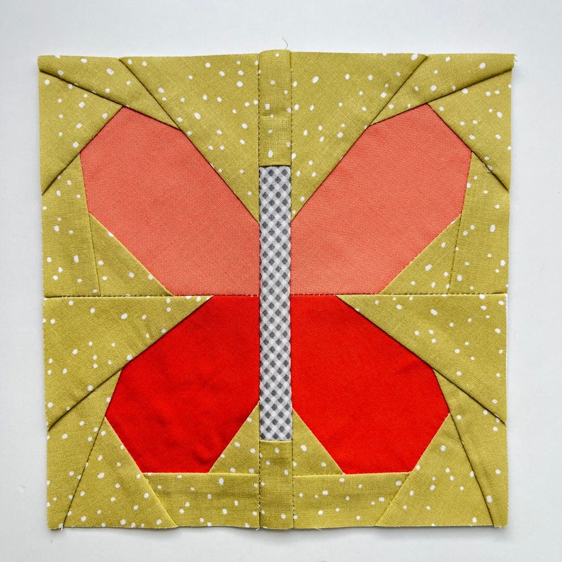 My Butterfly Quilt Block Pattern PDF Instant Download Modern - Etsy