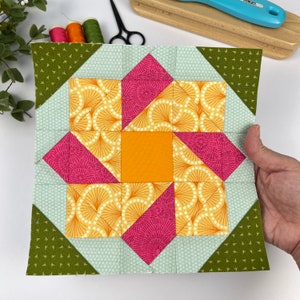 Blossom Burst Quilt Block Pattern; PDF Instant Download; Paper Pieced ...