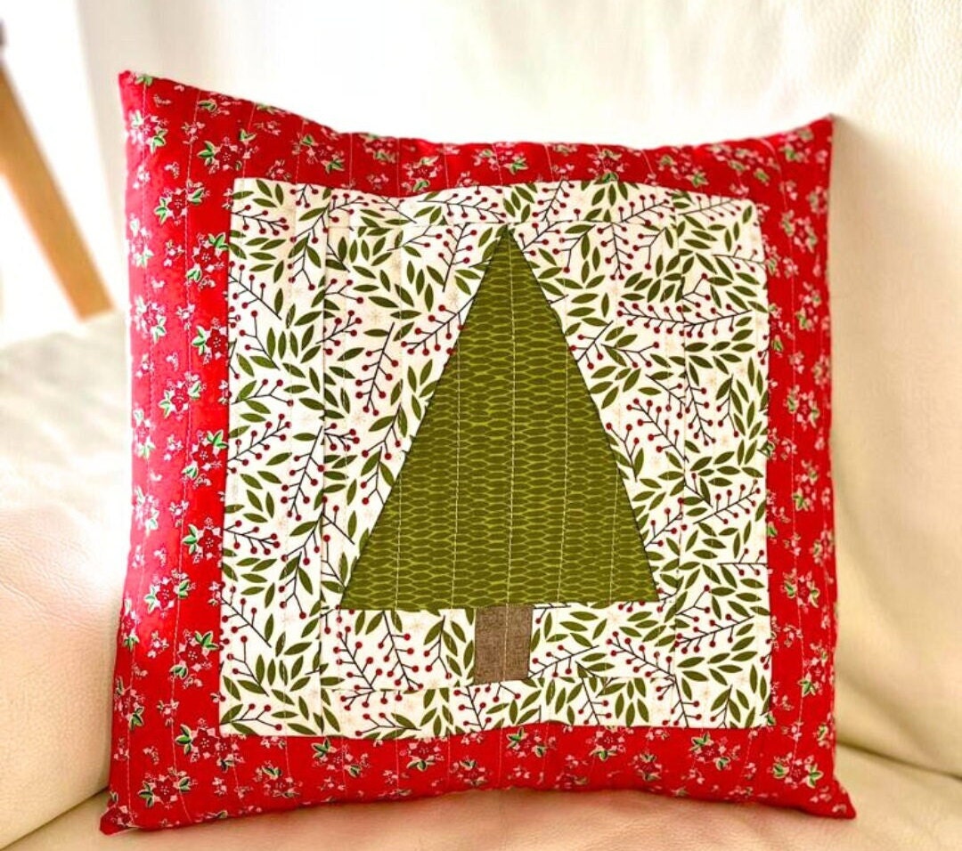 Christmas Tree Cushion Pattern|pdf Instant Download|foundation Paper ...