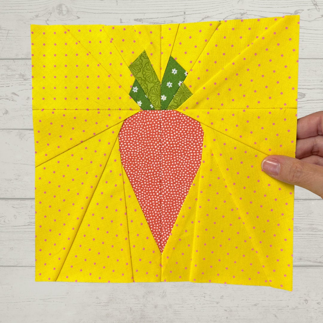 Carrot Quilt Pattern Block PDF Instant Download Easter - Etsy