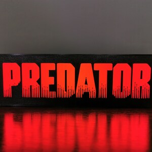 Predator Sign Movie Night Light USB Movie Sign Arnold - Etsy UK