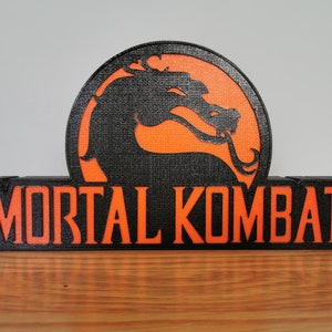 Mortal Kombat USB Sign, Retro Gaming Logo, USB Night Light, Midway ...