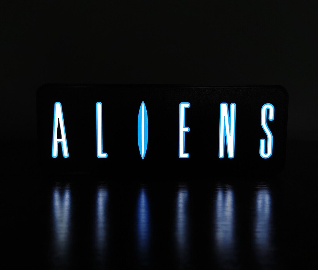 Aliens USB Logo, USB Night Light Sign, 1980's Movie Film, Home Decor ...