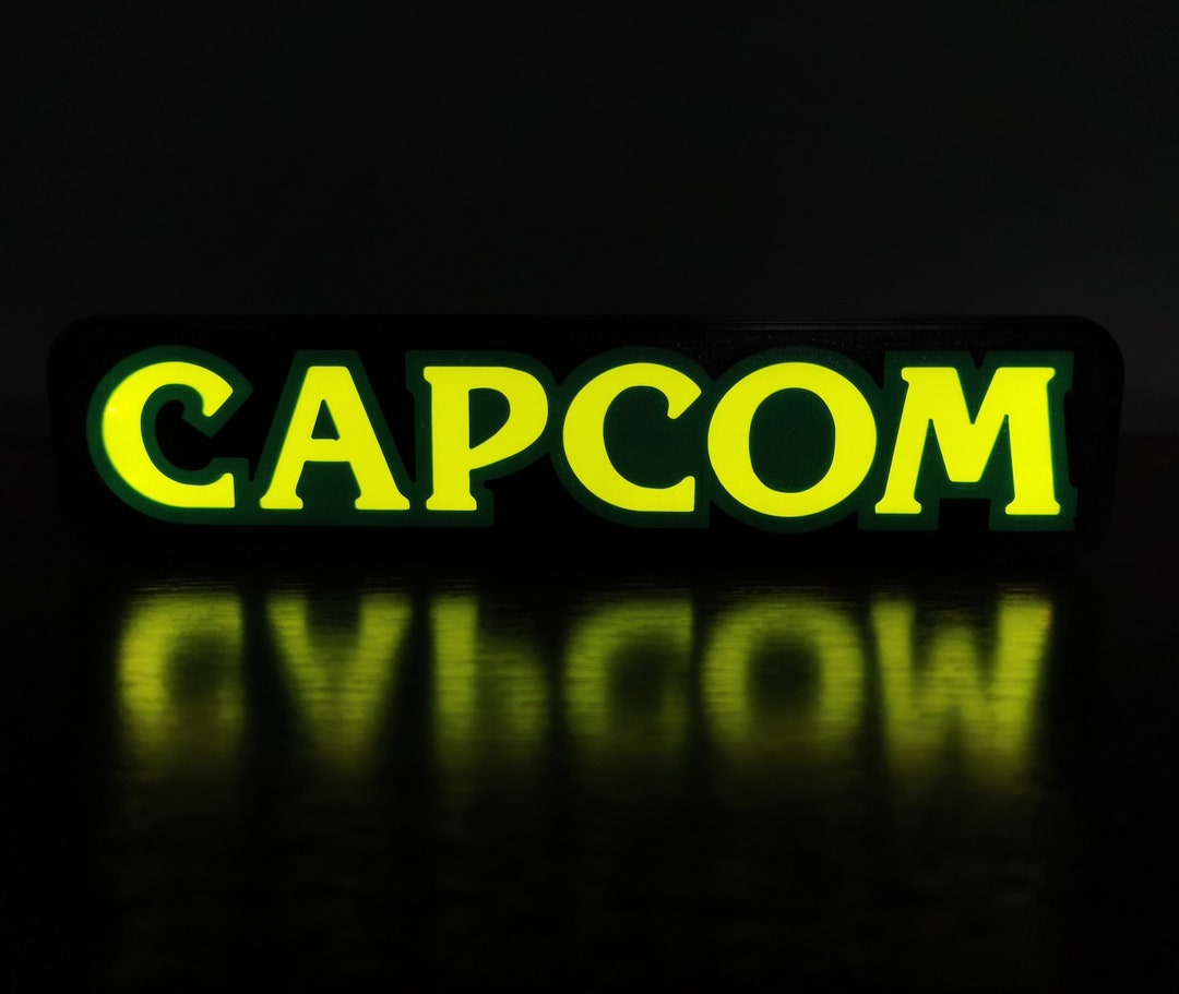 Capcom USB Video Game Sign Capcom Logo Man Cave Games Room - Etsy