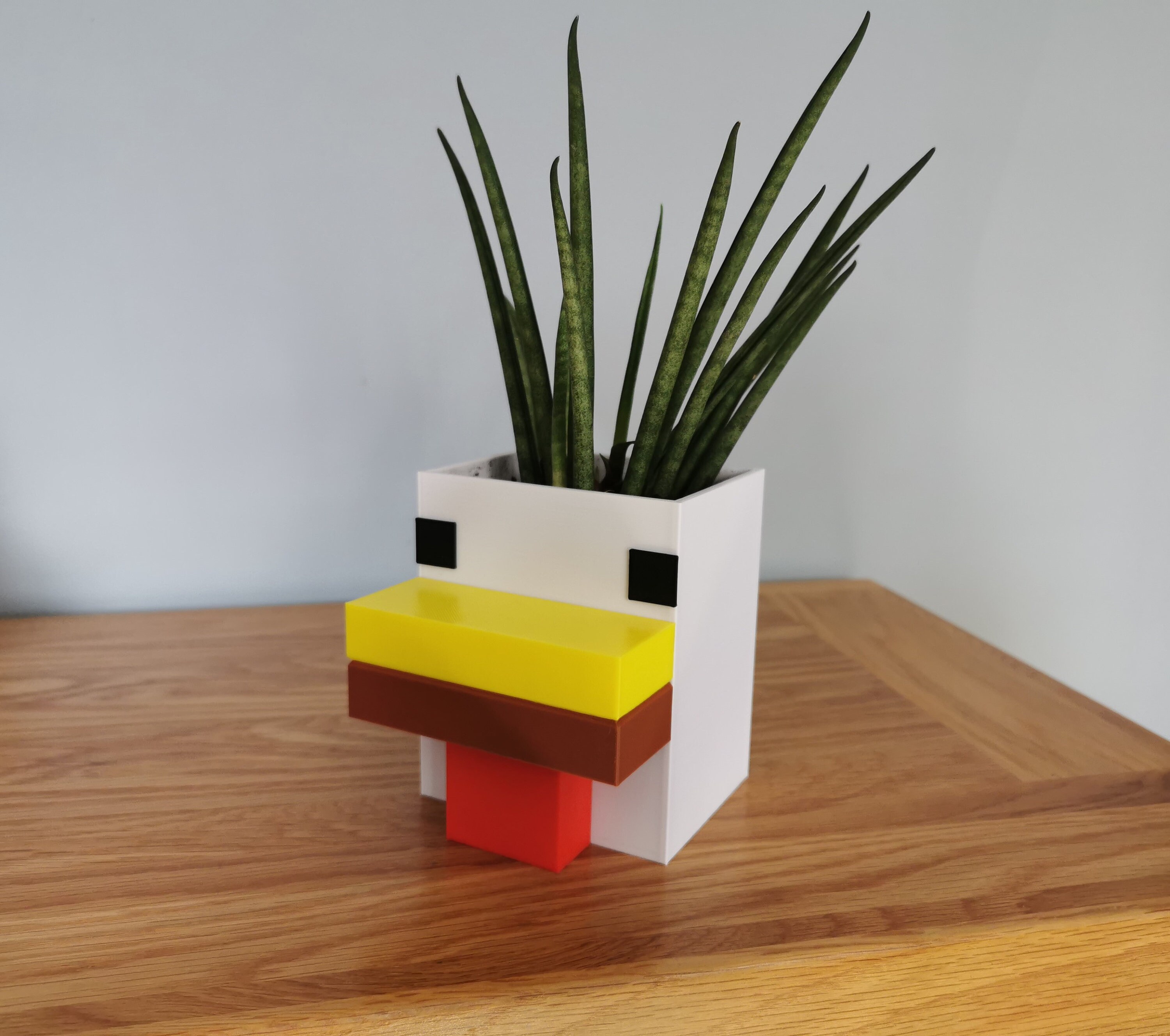Minecraft Chicken Plant Pot, Desk Top Organizer, Minecraft Gifts ...