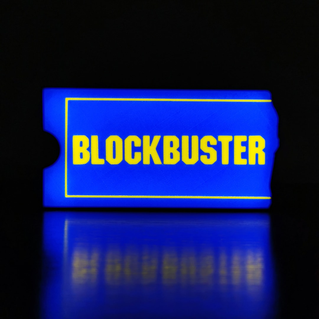 Blockbuster Video LED Sign: Retro Movie Night Light, Collectible Film ...
