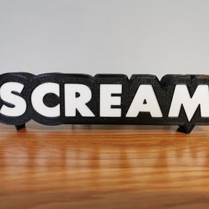 Scream Movie Logo, USB Movie Sign, Film Prop, Retro Movie, USB Night ...